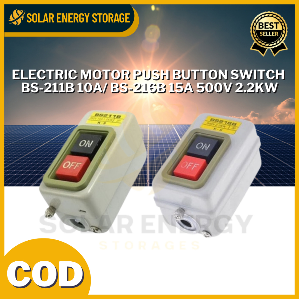 Electric Motor PUSH BUTTON Switch ( BS-211B / BS-216B ) 500V | Shopee ...