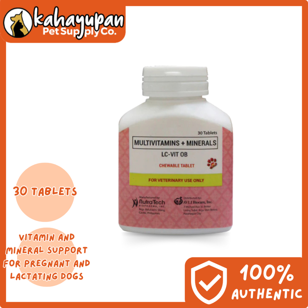 LC Vit OB (Multivitamins and Minerals) for Pregnant and Lactating Dogs ...