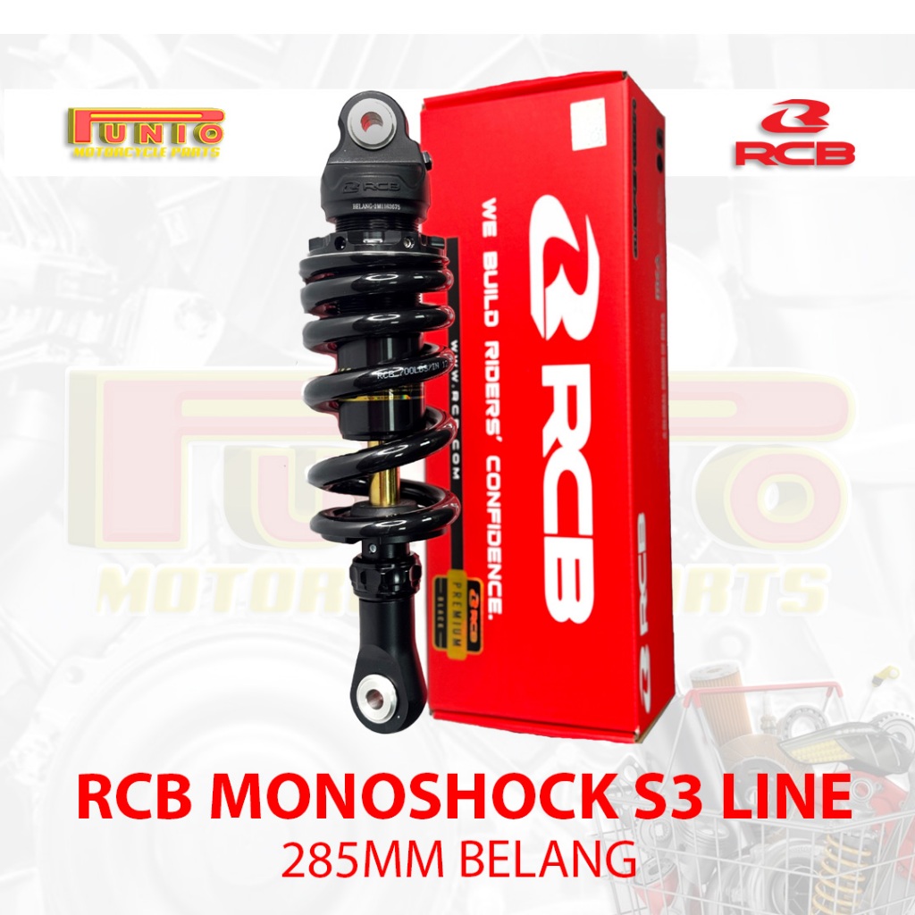 NEW!RCB S3 Line Mono shock for Suzuki Raider 150 Carb / Fi 285MM and ...