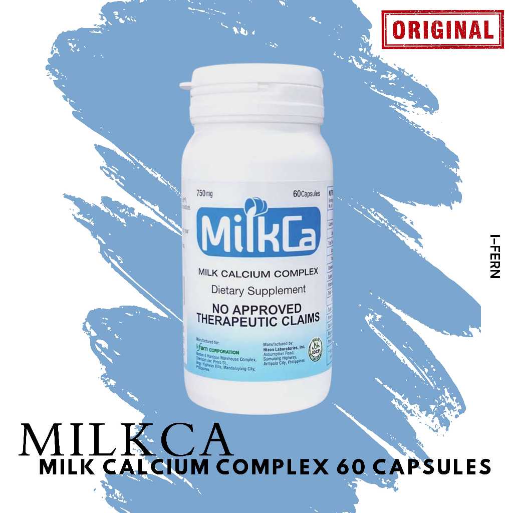 Ifern Milkca Calcium Complex 60Capsules 100% Calcium from Cows Milk ...
