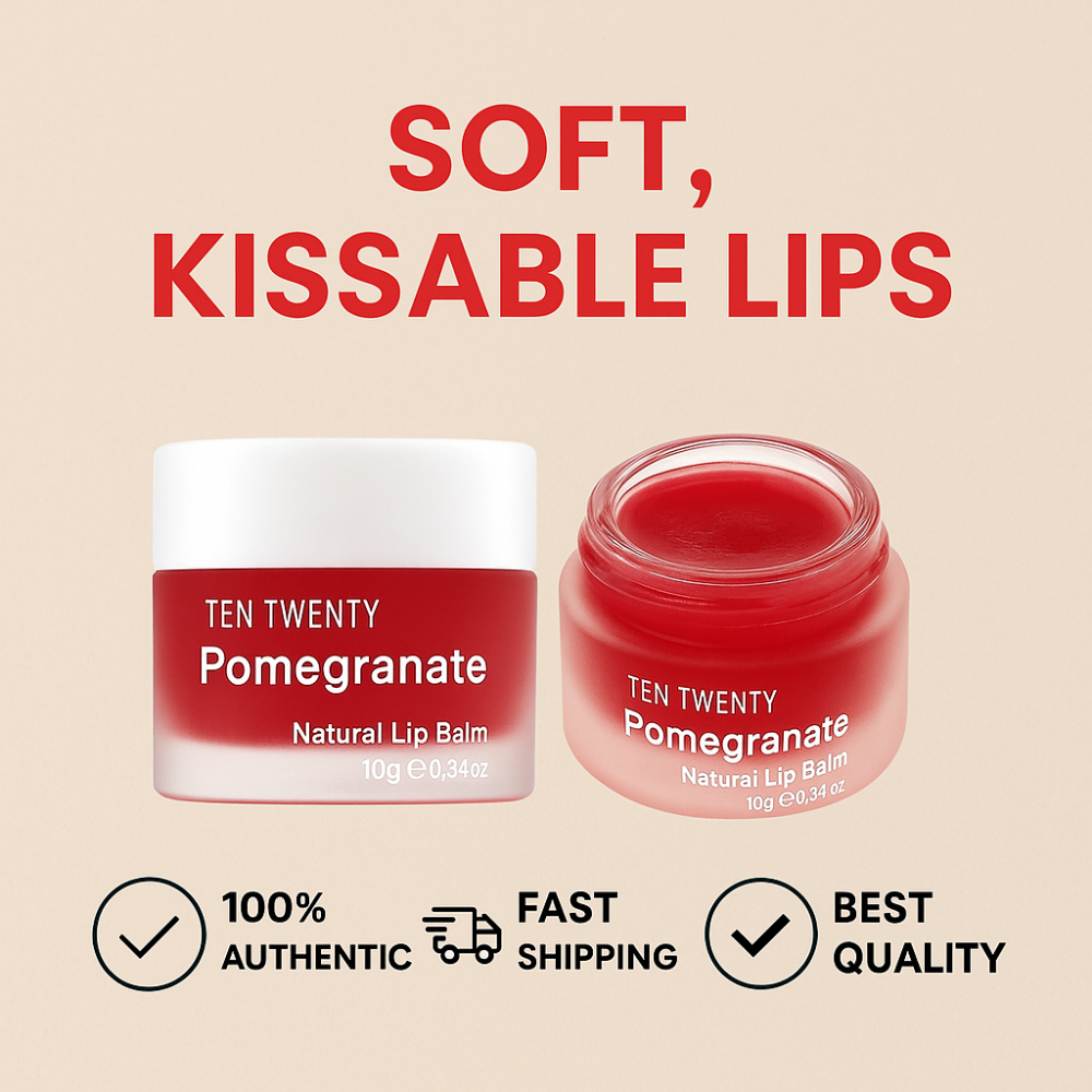 Pomegranate Lip Balm TEN TWENTY | Natural Moisturizing Lip Care | Dry ...