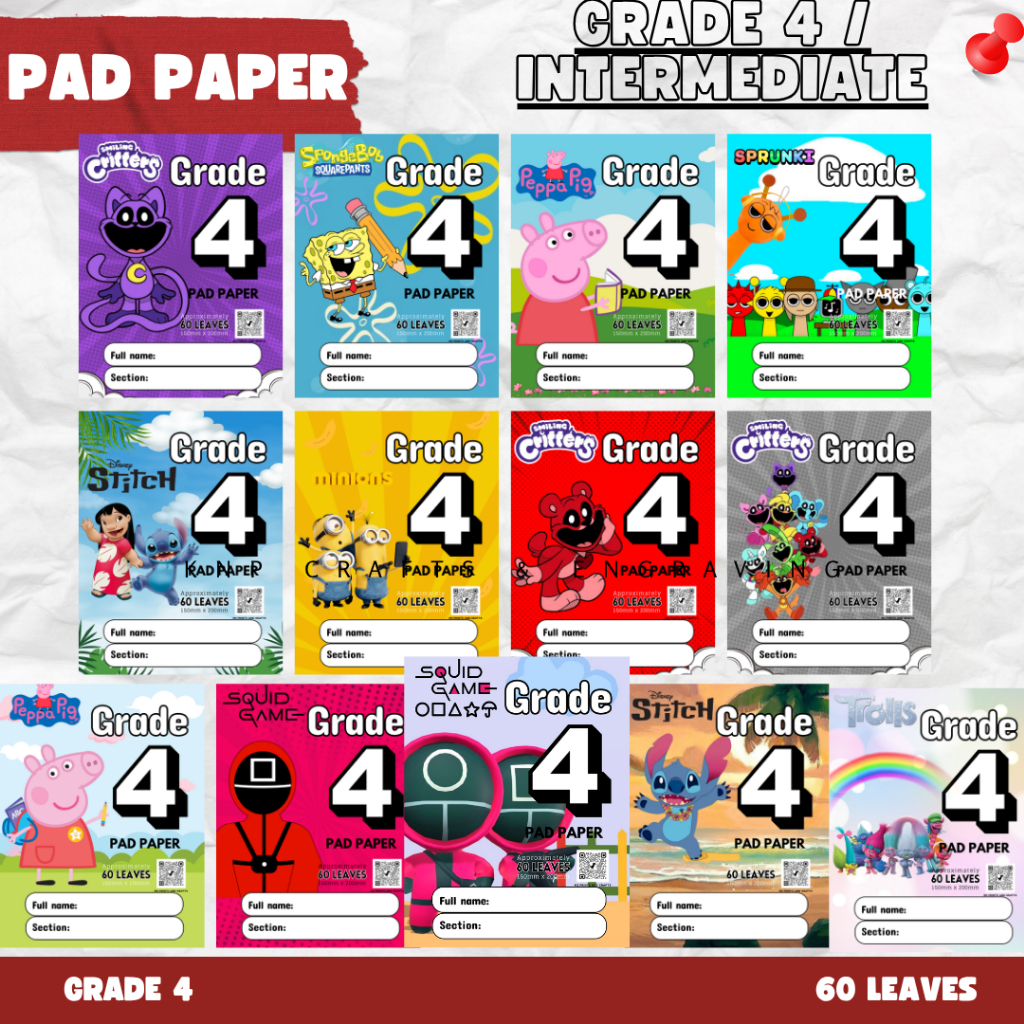 [PAD PAPER] Customized Pad Paper for Grade 4 and Intermediate Pad ...