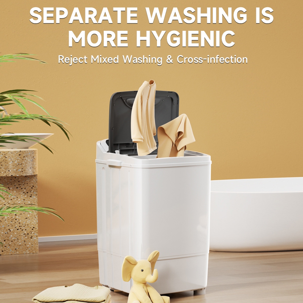 HOMEFUN 9KG Washing Machine Fully Automatic MINI Washing Machine with ...