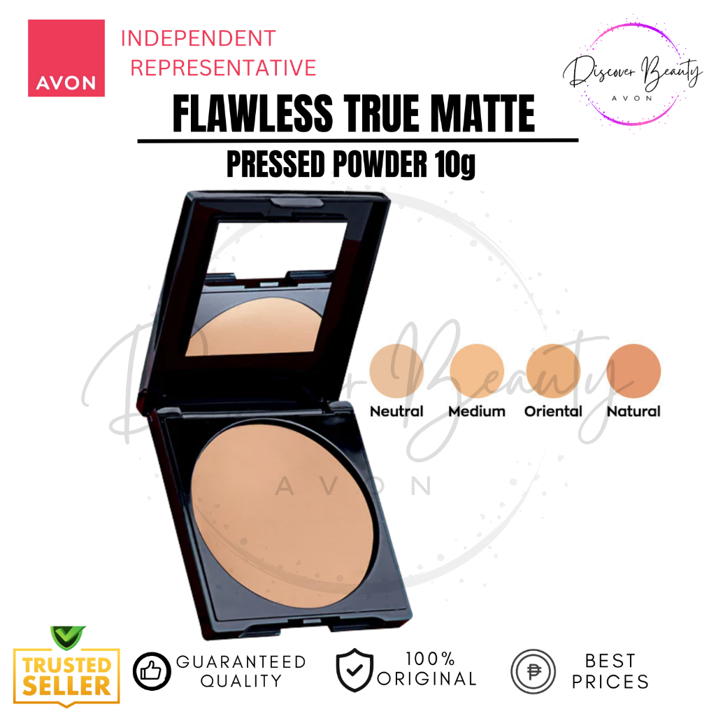 Avon FLAWLESS TRUE MATTE Pressed Powder 10g | Shopee Philippines