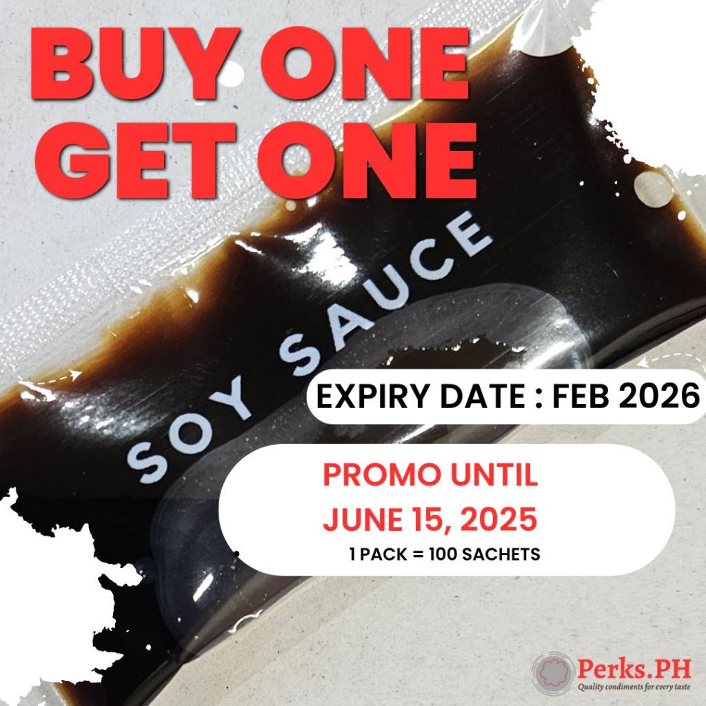 BUY 1 TAKE 1 SOY SAUCE 8G x 100 sachets (WITHOUT LABEL) | Shopee ...