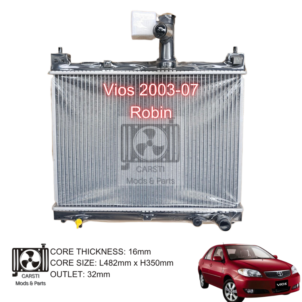 Radiator Vios 2003-07 Robin Toyota Manual Automatic | Shopee Philippines