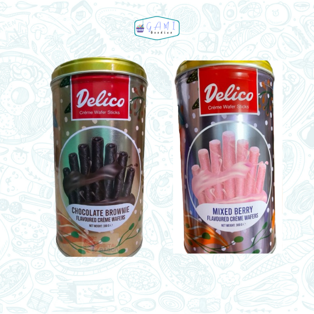 Delico Limited Edition Flavored Creme Wafer Sticks 300g - HALAL ...