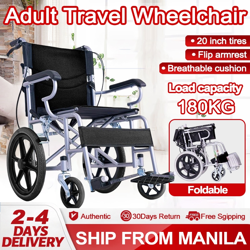 Ultra-light hand-pushed wheelchair foldable portable wheelchair for the ...