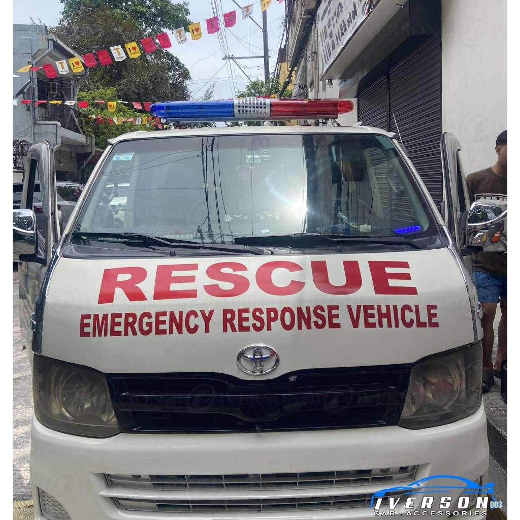 Red and Blue Blinker with Built-in Siren Wang Wang Microphone Module ...