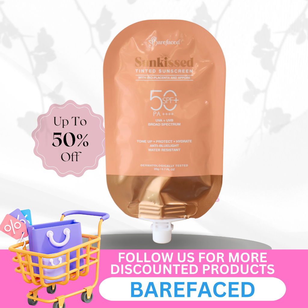 Sunkissed Tinted Sunscreen by Barefaced SPF 50 sunscreen for men saku ...