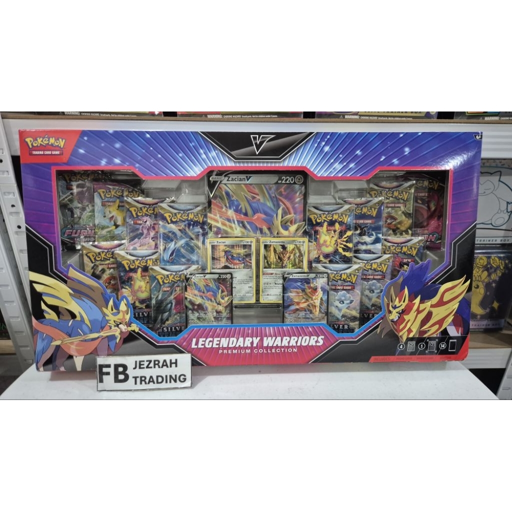 Pokemon TCG Legendary Warriors Premium Collection 14 Packs Sword and ...