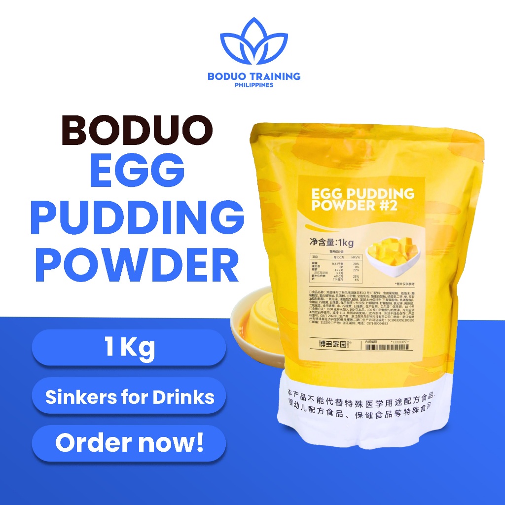Egg Pudding Powder No.2 For Milk Tea Sinkers Dessert 1KG | Shopee ...