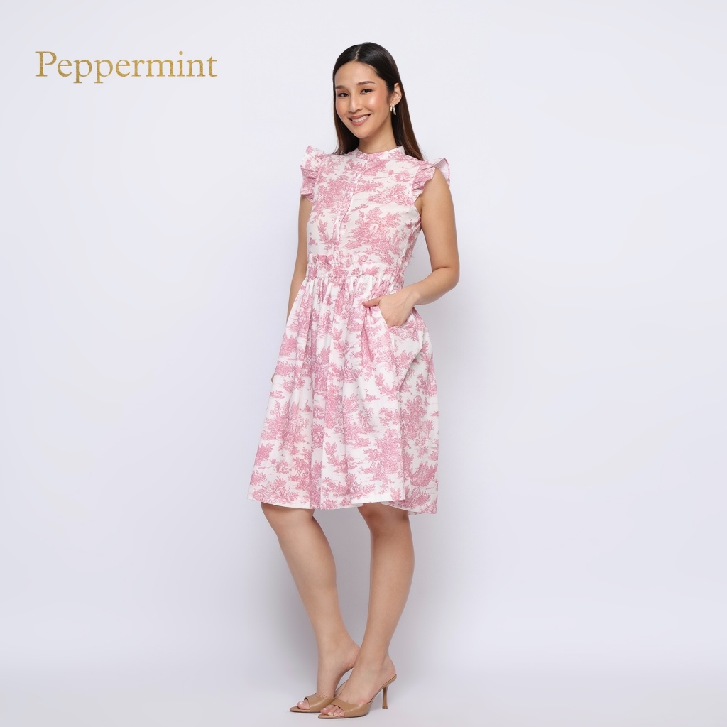 Peppermint Woman Lissy Dress (Toile Red) | Shopee Philippines