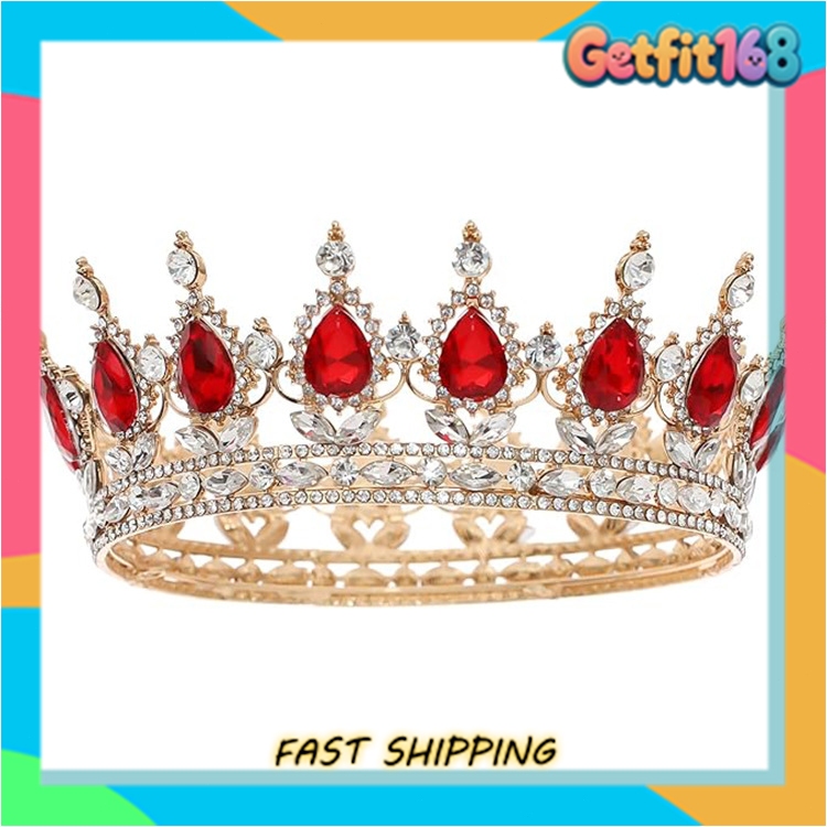 Metal Royal King Crown Queen Crown Pageant for Wedding Birthday Prom ...