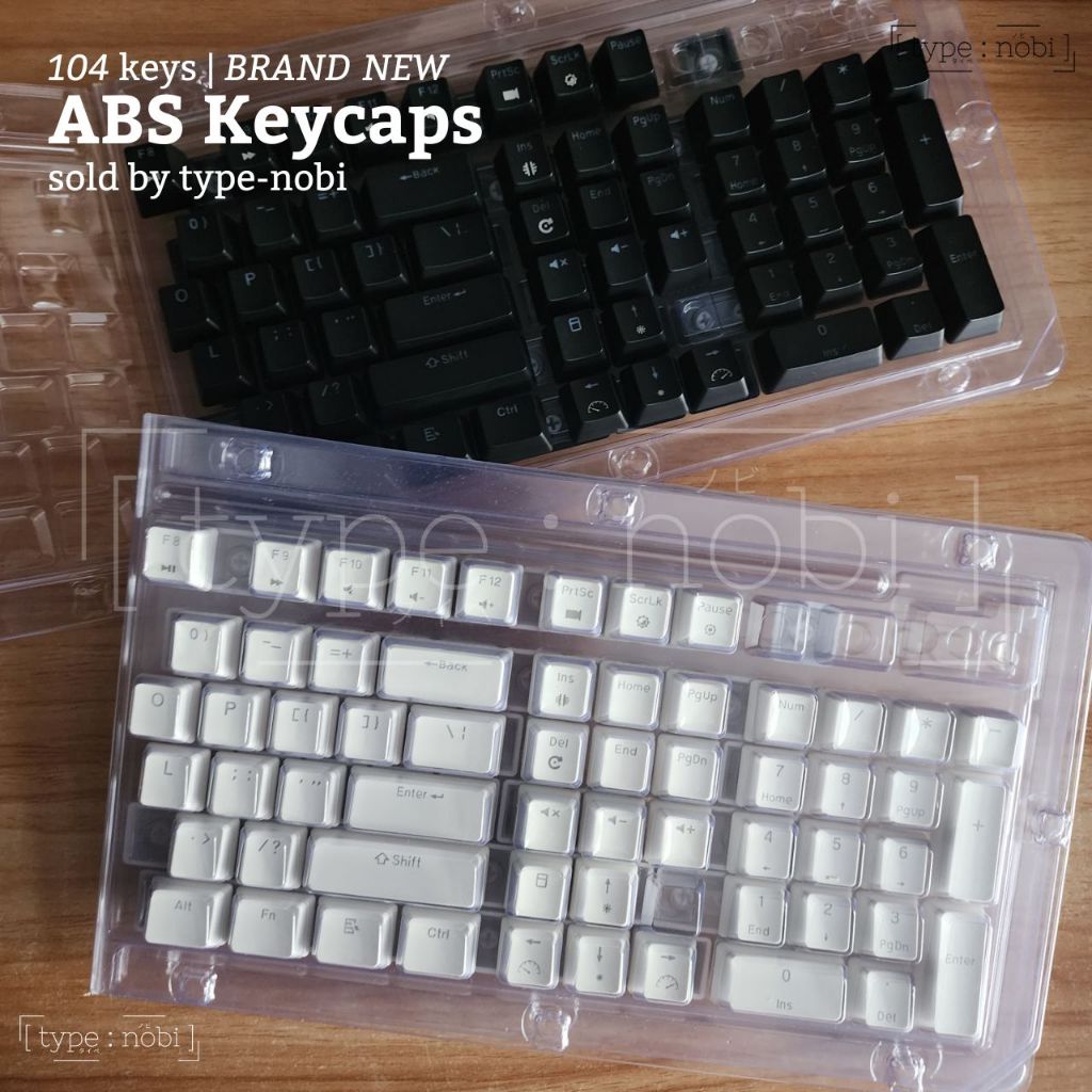 [ Type Nobi ] ABS Mechanical Keyboard Keycap with Luminescent 104 Keys ...
