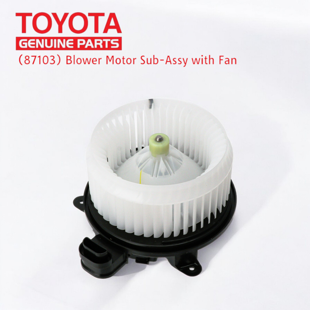 【TOYOTA GENUINE】(87103) Blower Motor Sub-Assy with Fan | Shopee Philippines