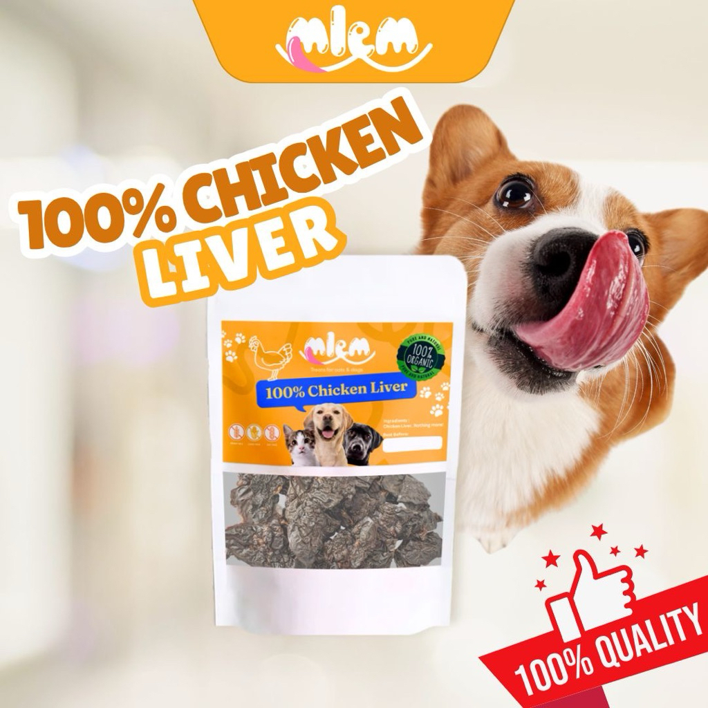 mlem Dehydrated Chicken Liver Treats 50g | 100% All-Natural, Homemade Pet Snack | Shopee Philippines