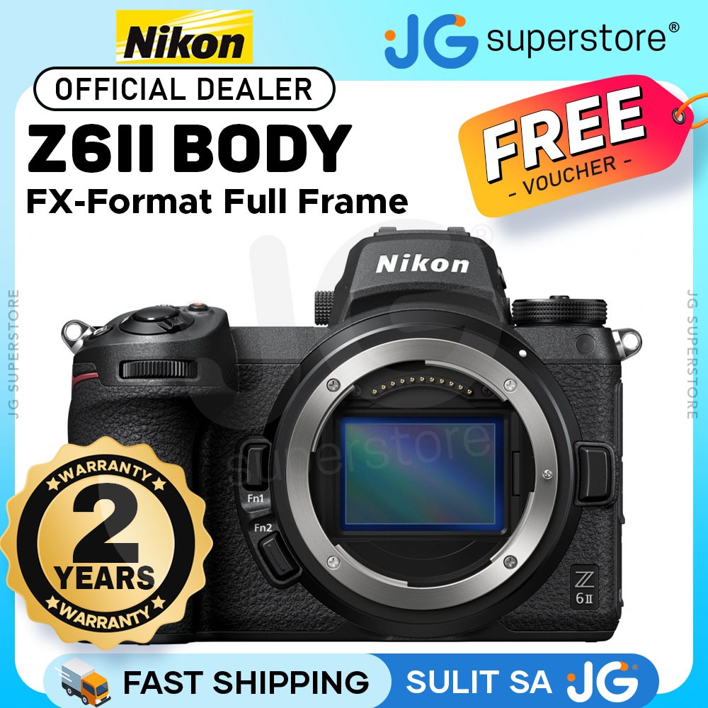Nikon Z6 II Body 24.5MP Full Frame Mirrorless Camera w/ 4K30fps UHD ...