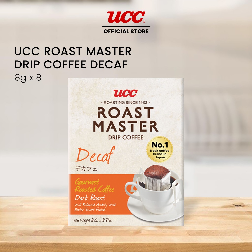 UCC Roast Master Drip Coffee Decaf 8g | Shopee Philippines