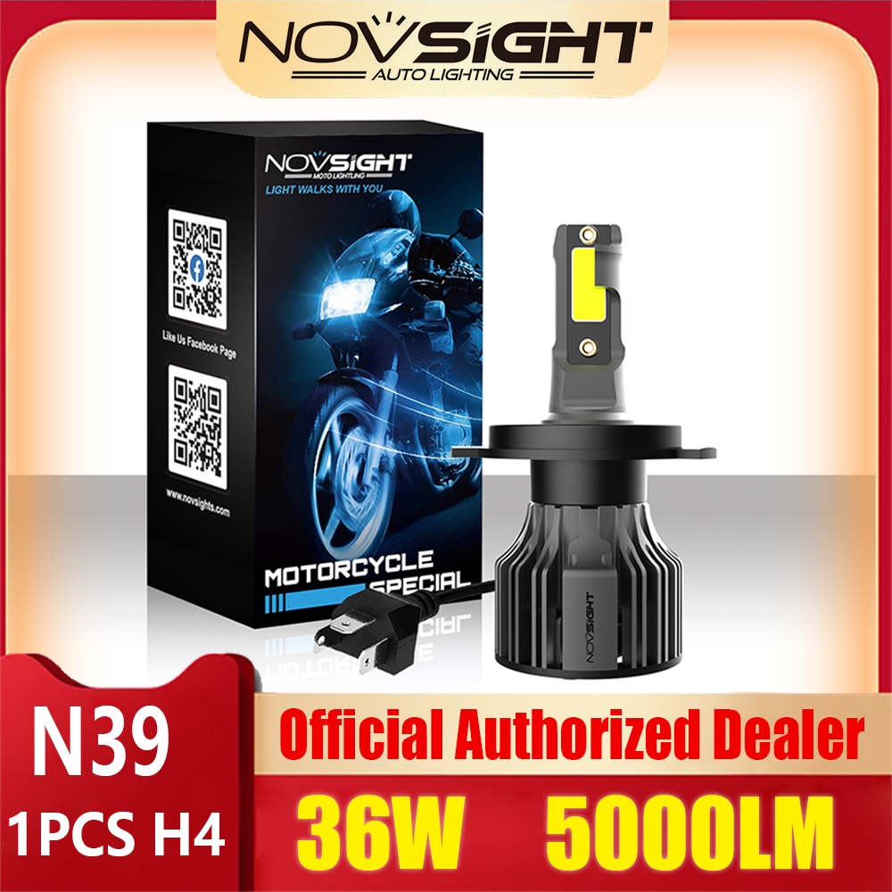 Novsight N39 H4 LED Headlight 36W 5000LM 6500K Hi/Lo Beam Car lights ...