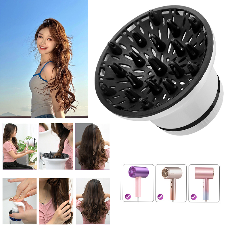 Hair Diffuser Hair Dryer Attachment for Fine Thick Curly Wave Frizzy ...