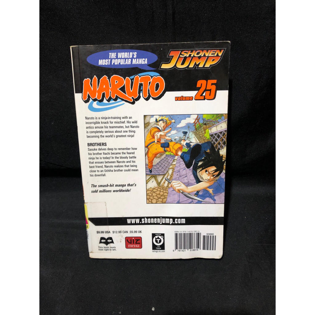 NARUTO Volume 25 By: Masashi Kishimoto | Shopee Philippines