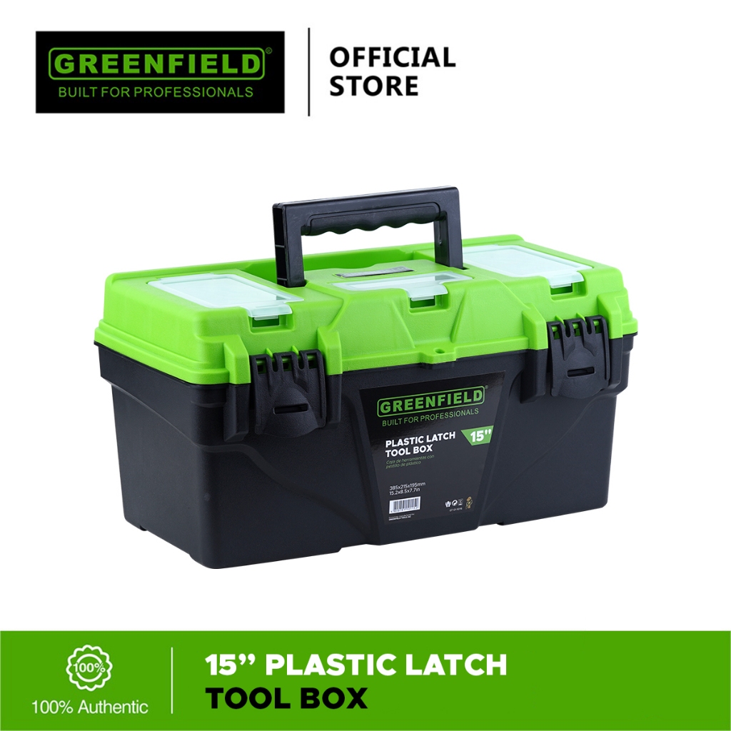 Greenfield Tool Box 15" With Plastic Latch - Tool Storage | Shopee ...