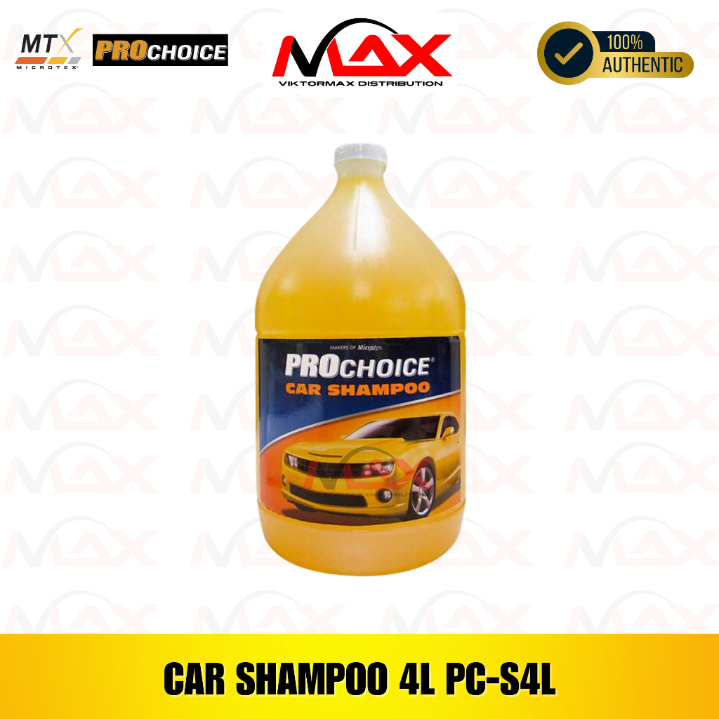 MICROTEX PROCHOICE CAR SHAMPOO 4 LITERS | Shopee Philippines