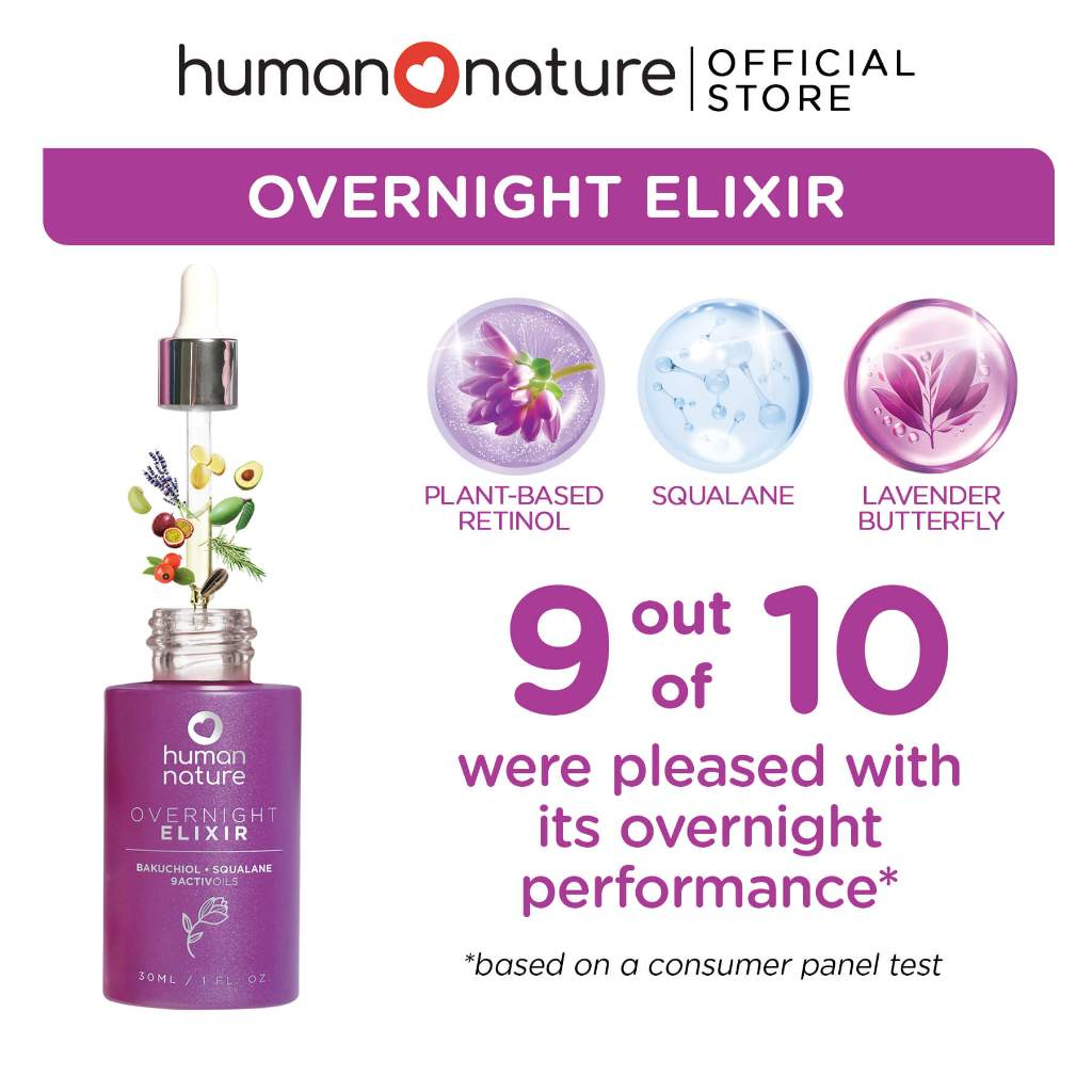 Human Nature Overnight Elixir 30ml (No Harmful Chemicals) | Shopee ...