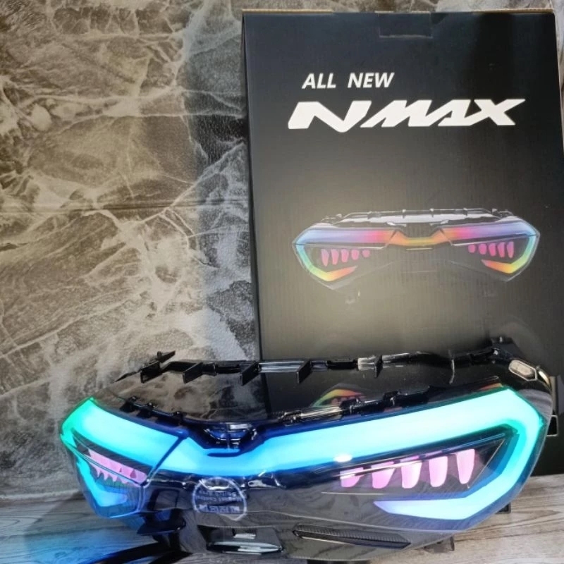 YAMAHA Nmax V2 2020 Tail Light RGB Smoke Lens 46Modes LED VIVID Color ...