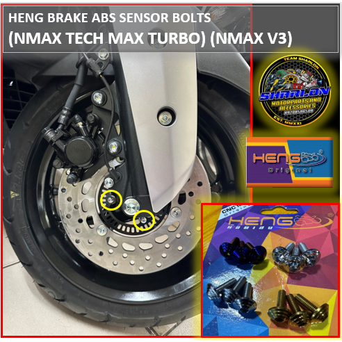HENG Original Front Brake ABS Sensor Bolts for YAMAHA NMAX TECH MAX ...