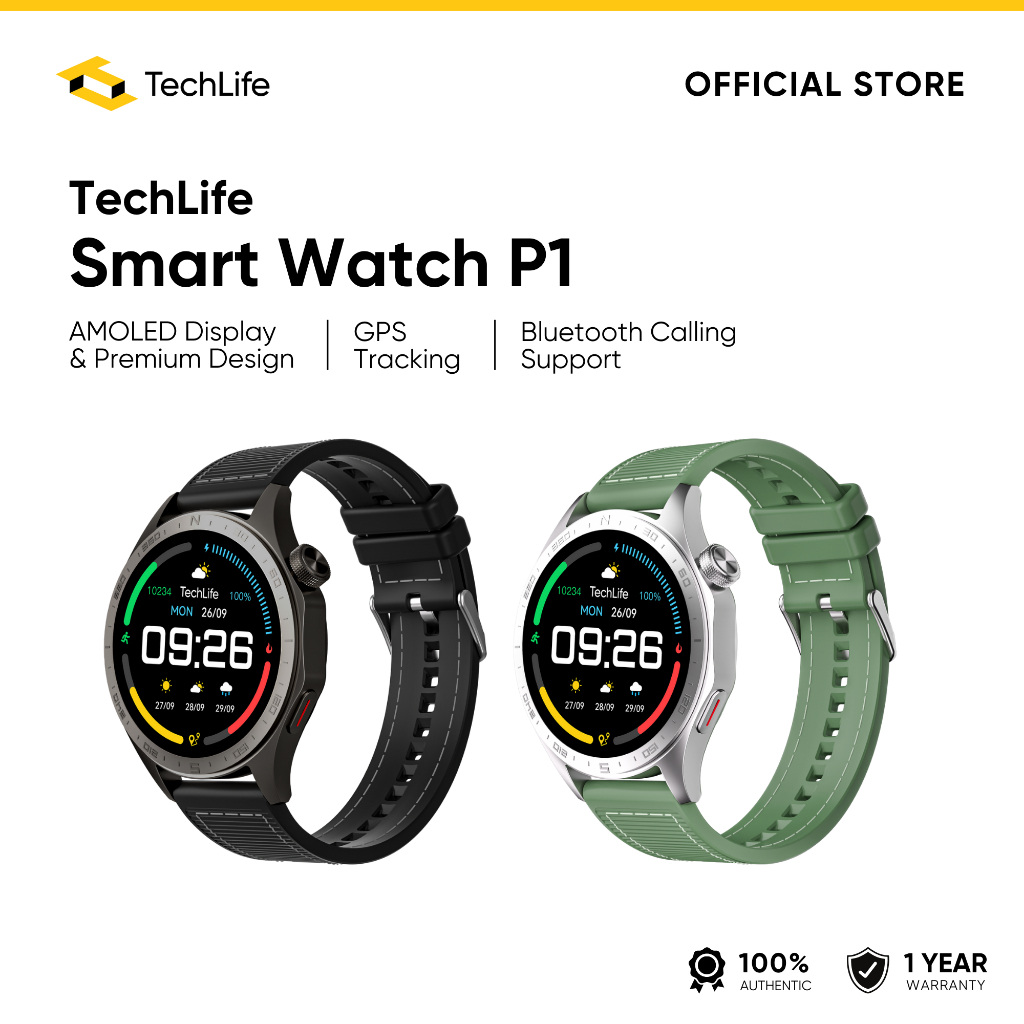 TechLife Smart Watch P1 | Shopee Philippines