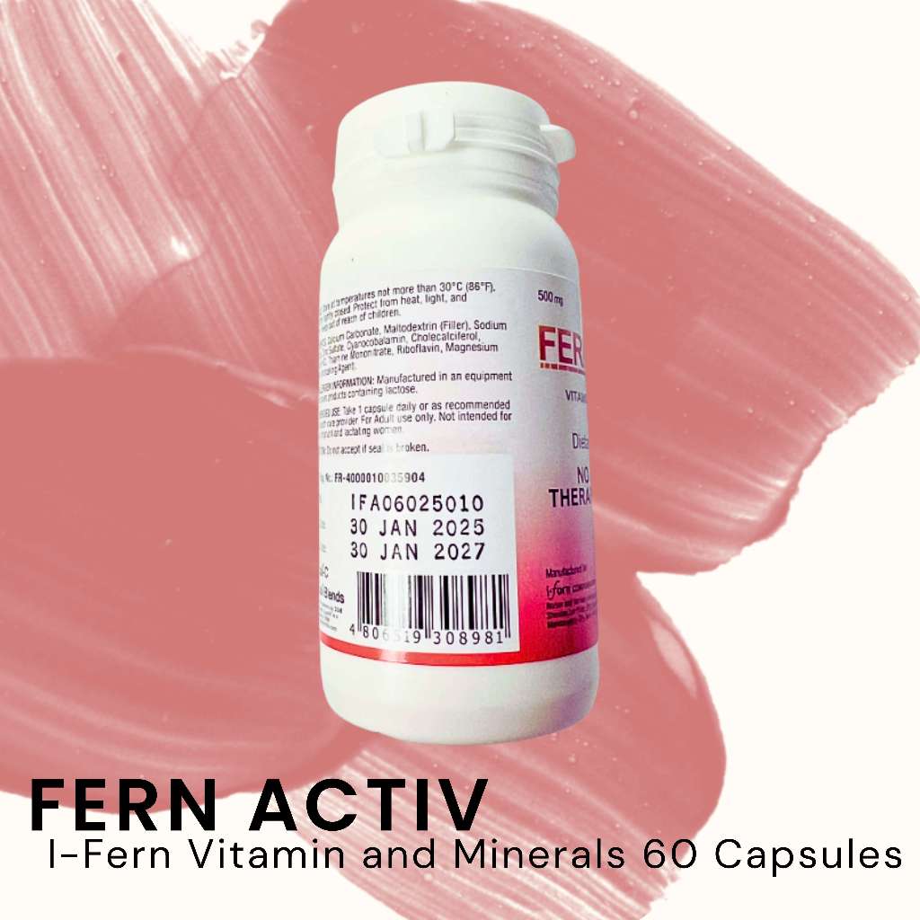I-fern Fern Active Vitamin B Complex with Vitamins and Minerals 60 ...