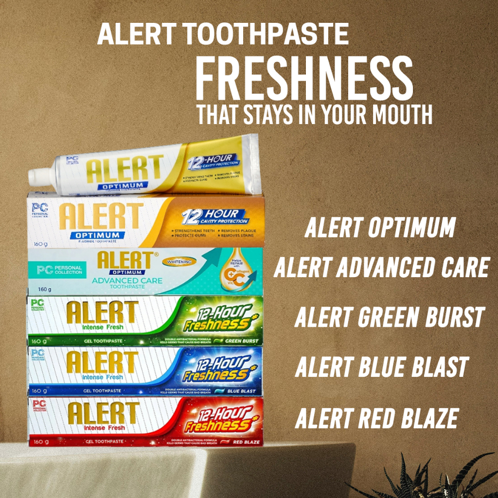 Alert Intense Fresh Gel Toothpaste 160g | Shopee Philippines