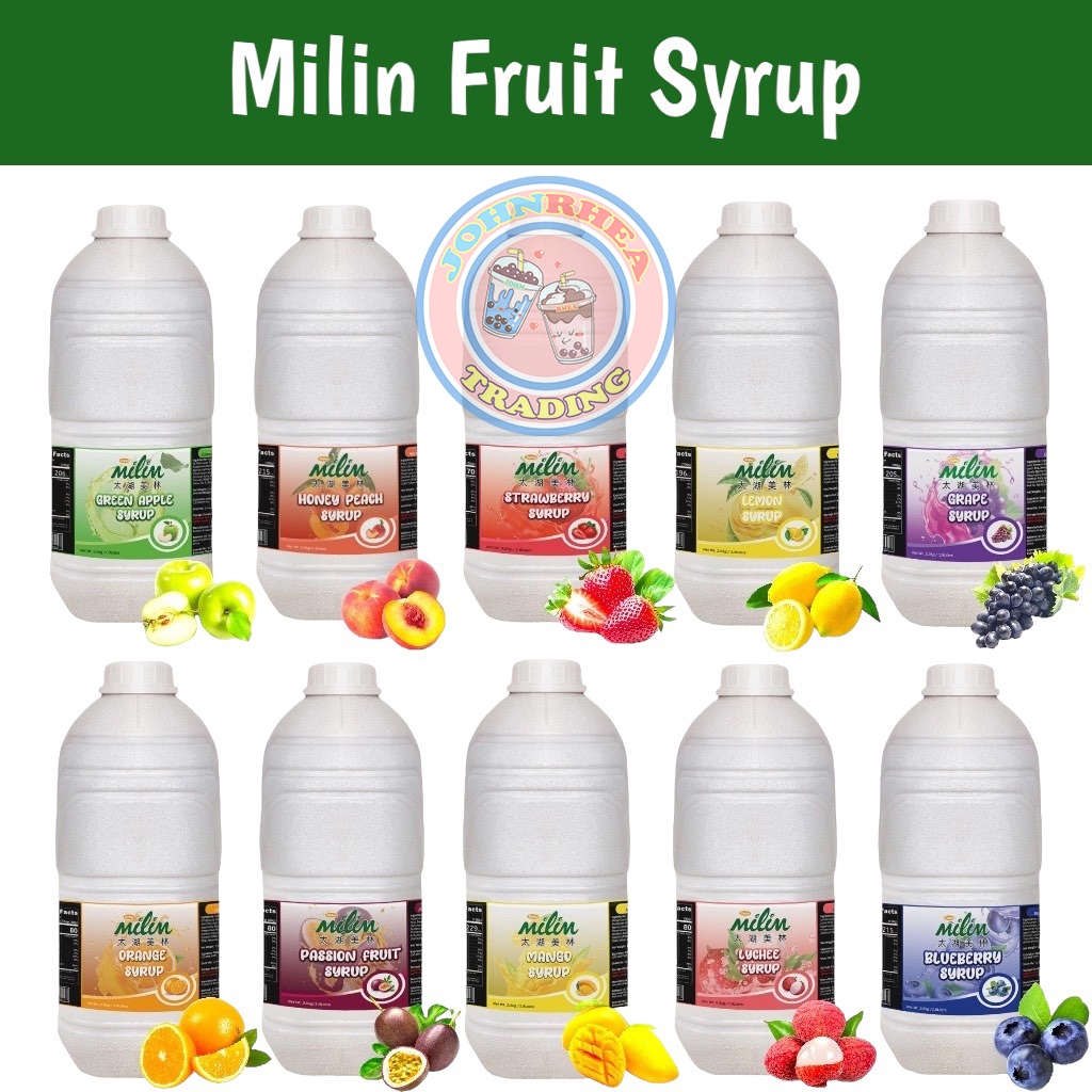 Milin Flavored Fruit Syrup 2.5KG | Shopee Philippines