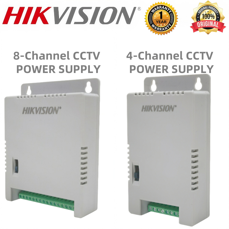 Hikvision 4CH/8CH CCTV Centralized Power Supply 12V 1A Channel Output ...