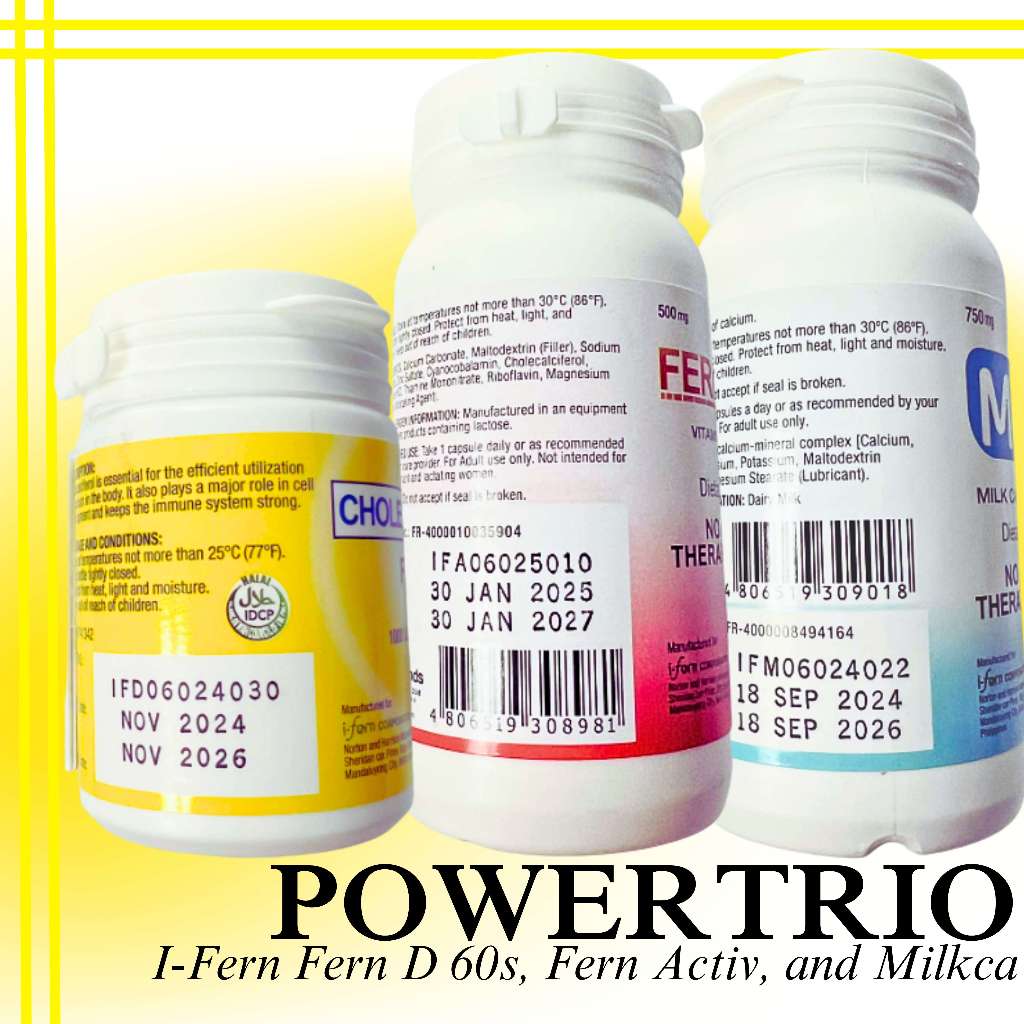 Ifern FernD Fern Active and Milkca Power Trio 60Capsule | Shopee ...