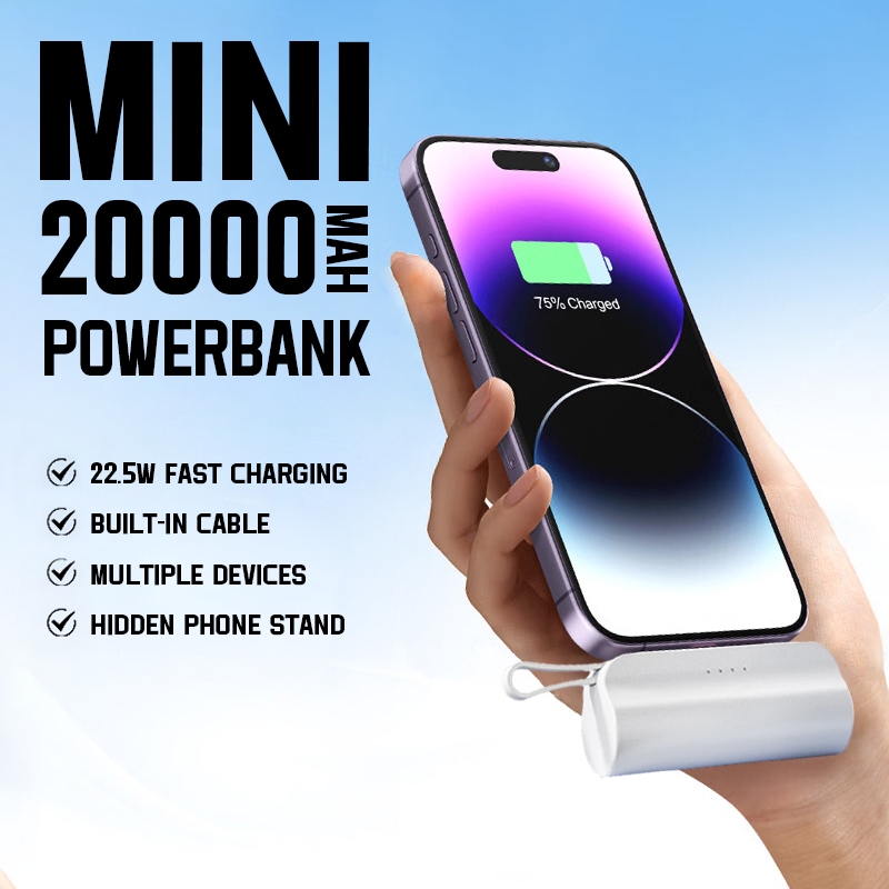 Samsung 20000mAh Lipstick Mini Powerbank Fast Charging Portable Built ...