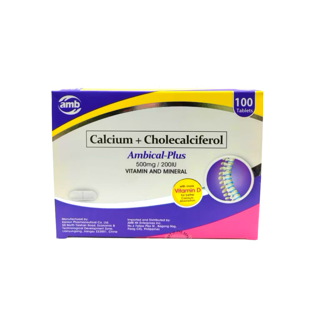 Calcium + Vitamin D3 500mg/200 IU – 100 Tablets | Bone Strength & Daily ...