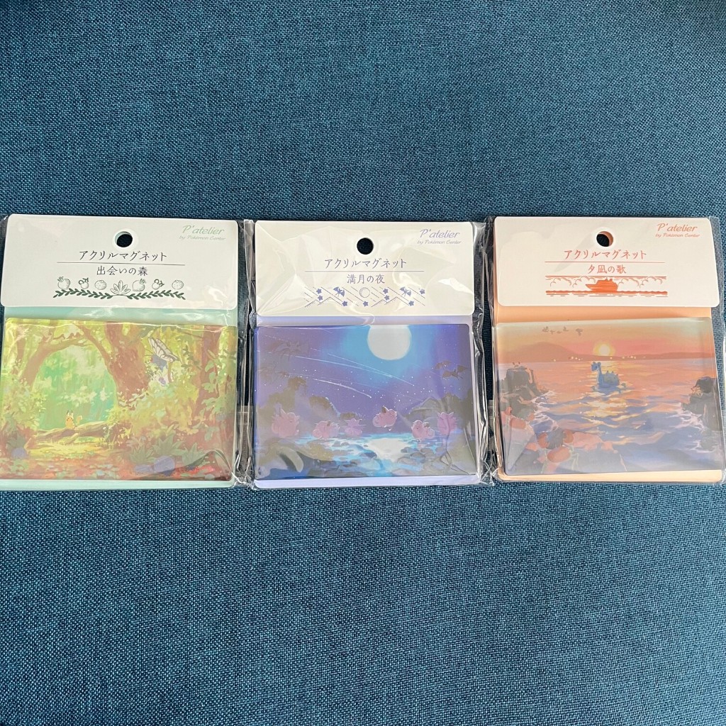 Pokemon Acrylic Magnet P Atelier Pikachu Lapras Clefairy complete set ...