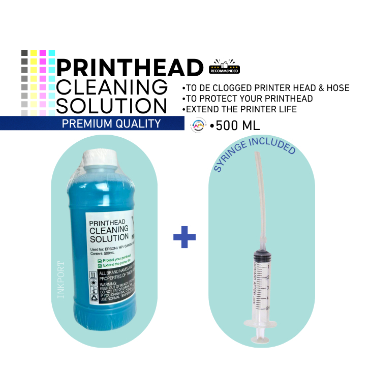 Cleaning solution 100ml for printhead and clogged hoses Epson Hp Canon ...