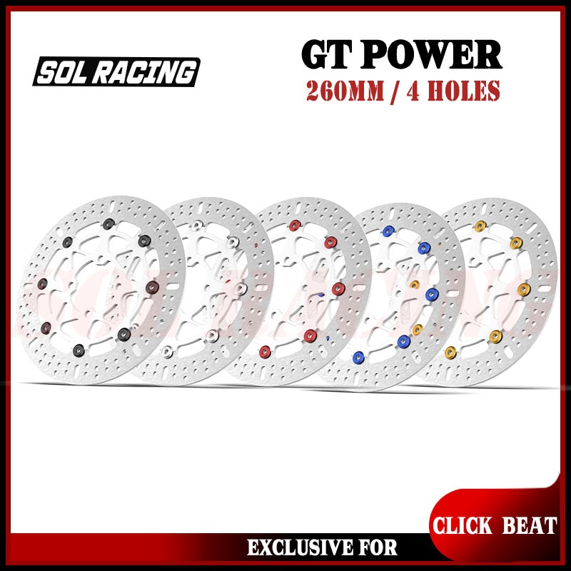 GT BIG DISC CLICK / BEAT FI / 260MM 4 HOLES W/BRACKET CLICK 125i ...