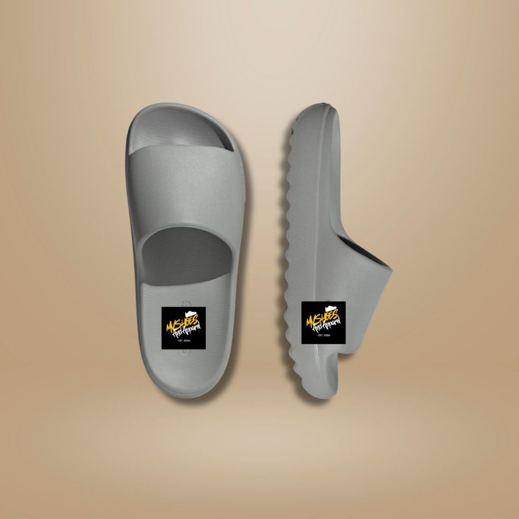 (MV SHOES) Ad! Lumia Slides Silver Metallic JP9581 | Shopee Philippines