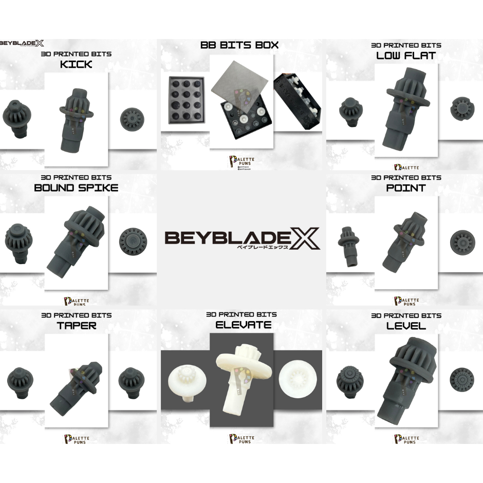 3D PRINTED BEYBLADE X - BITS (ABS & NYLON RESIN) | Shopee Philippines