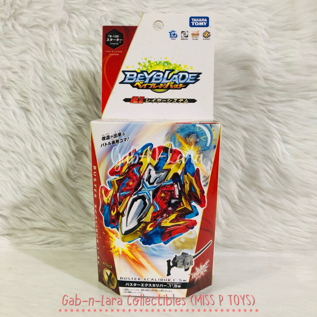 Takara Tomy Beyblade BURST B-120 Starter Buster Excalibur.1`.Sw ...