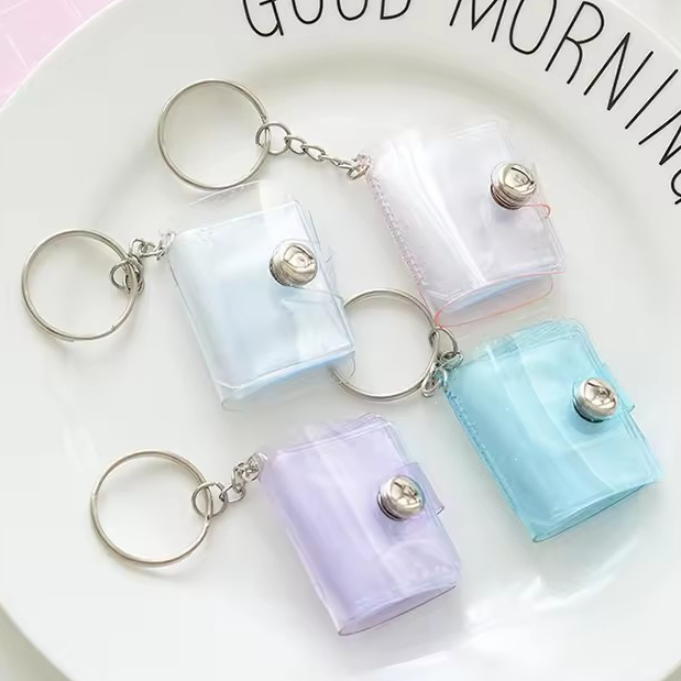 Manilago 16 Photos Album Keychain 1/2" Cute Mini Photo Album Keychain ...