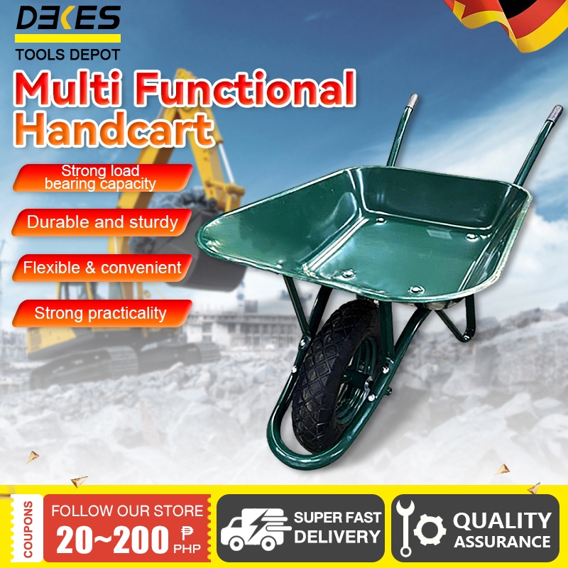 Heavy duty wheelbarrow, suitable for gardening, construction, etc., 14 ...