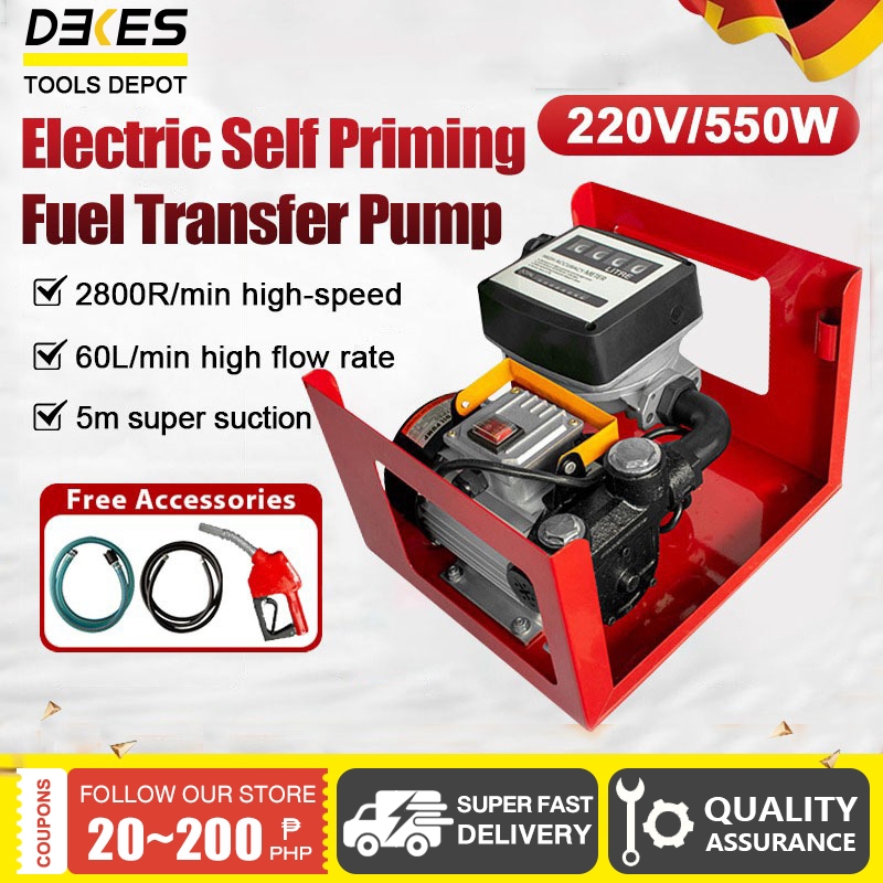 【550W】Electric Fuel Self-Priming Transfer Pump 60L/MIN Mounted Small ...