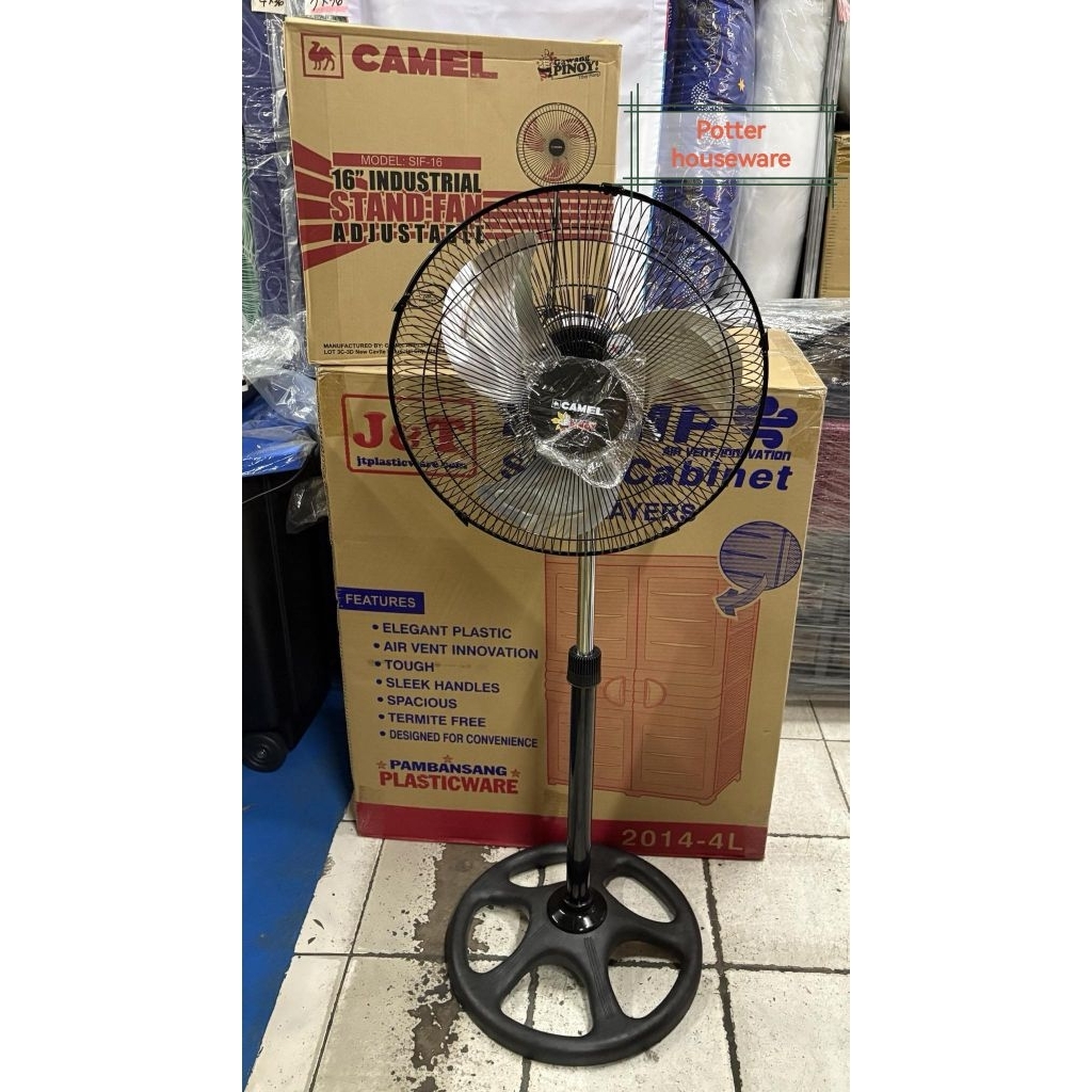 CAMEL_SIF-16_INDUSTRIAL_STAND_FAN_16_INCHES | Shopee Philippines