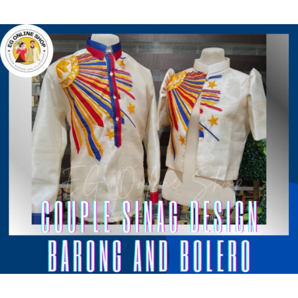 Couple Sinag / Sinag Barong / Sinag Bolero / Modern Barong Tagalog ...